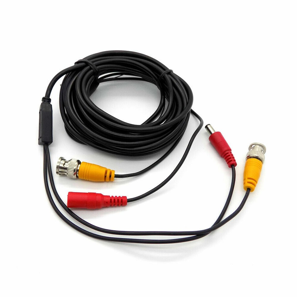 BNC DC Power Lead CCTV Security Camera DVR Video Camera Extension Cable ...