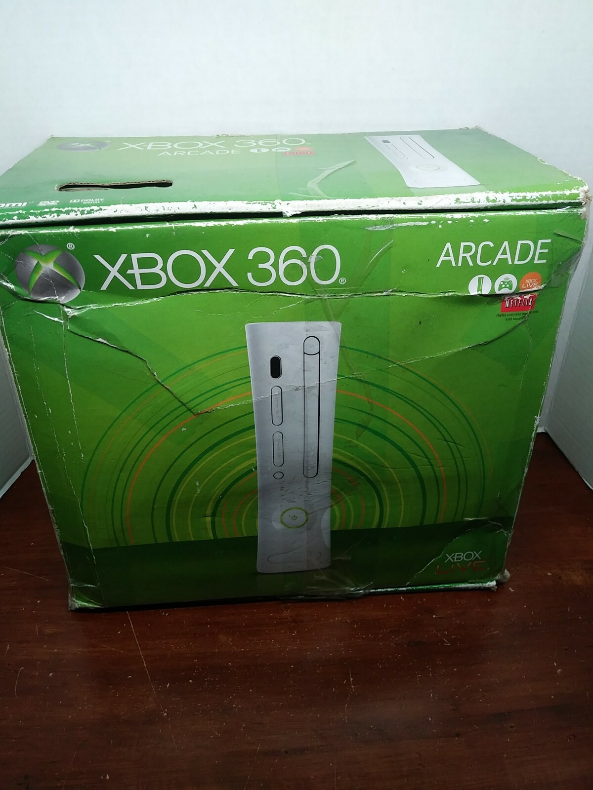 Microsoft Xbox 360 256MB Arcade Console w/ 1 Controller, Cords & Games ...