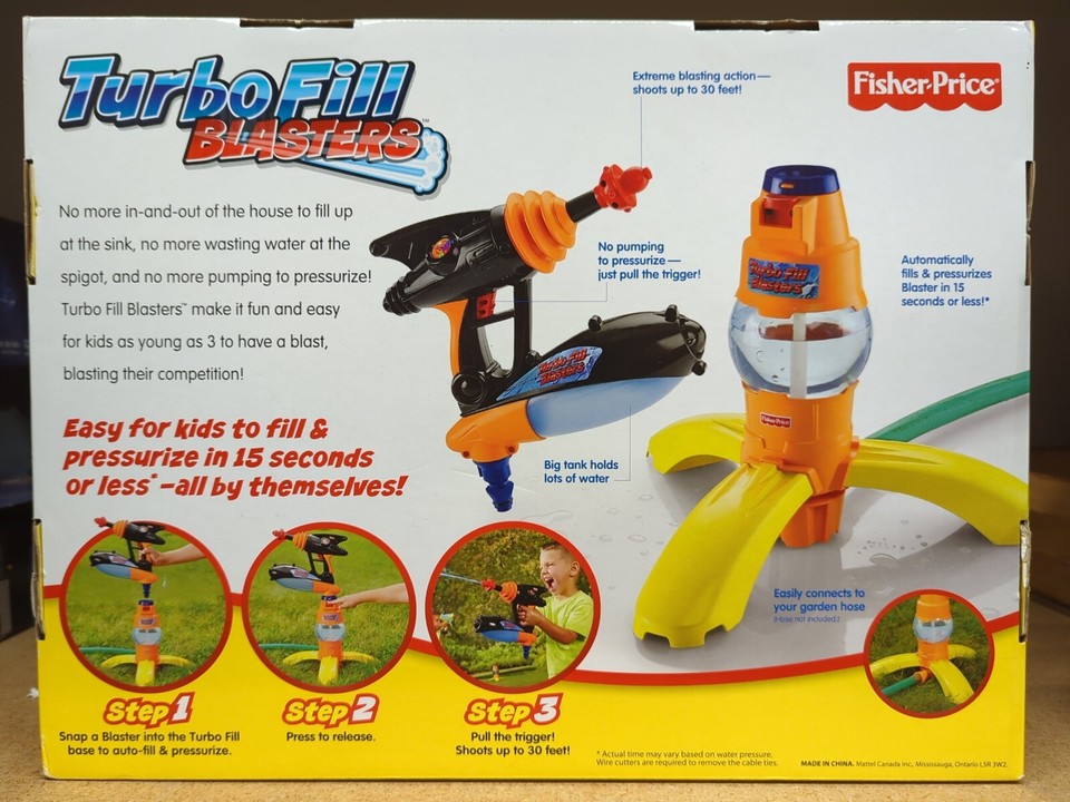 Fisher Price Turbo Fill Blasters Outdoor Water Gun Toys 2008 Brand New ...