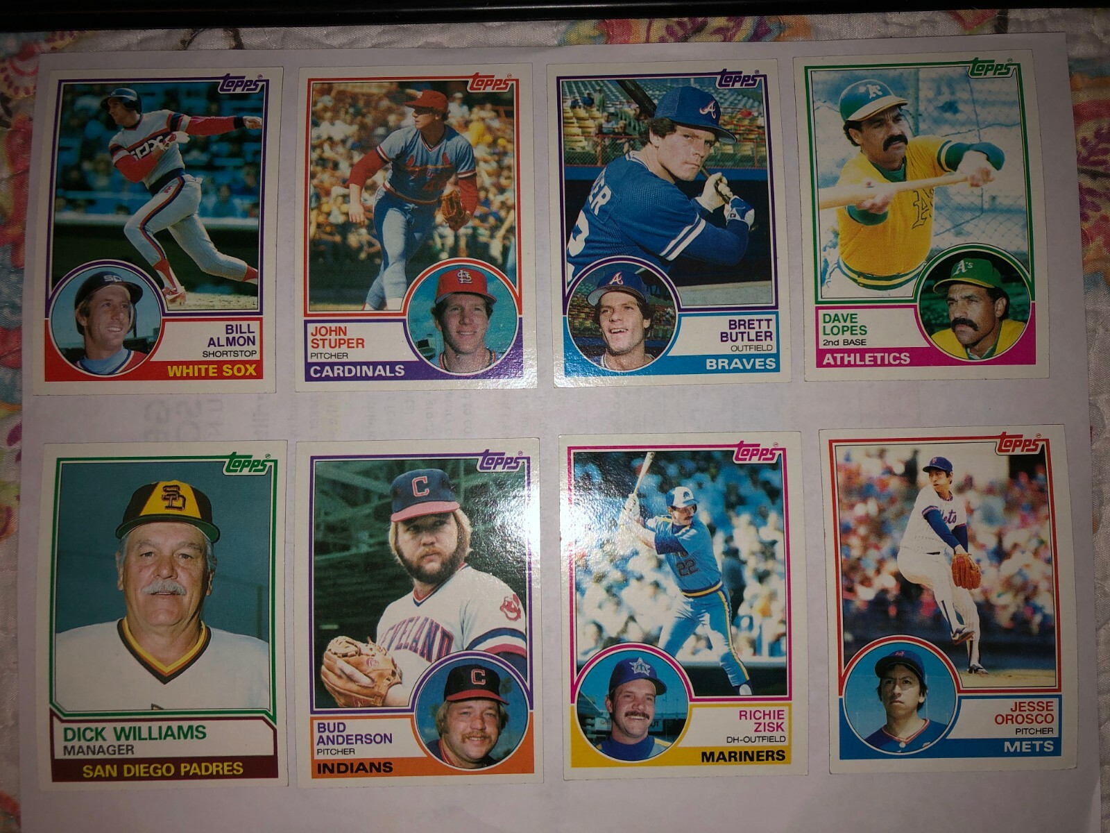 VINTAGE 1983 TOPPS BASEBALL CARDS YOU CHOOSE 293-400 MLB CARD FREE ...