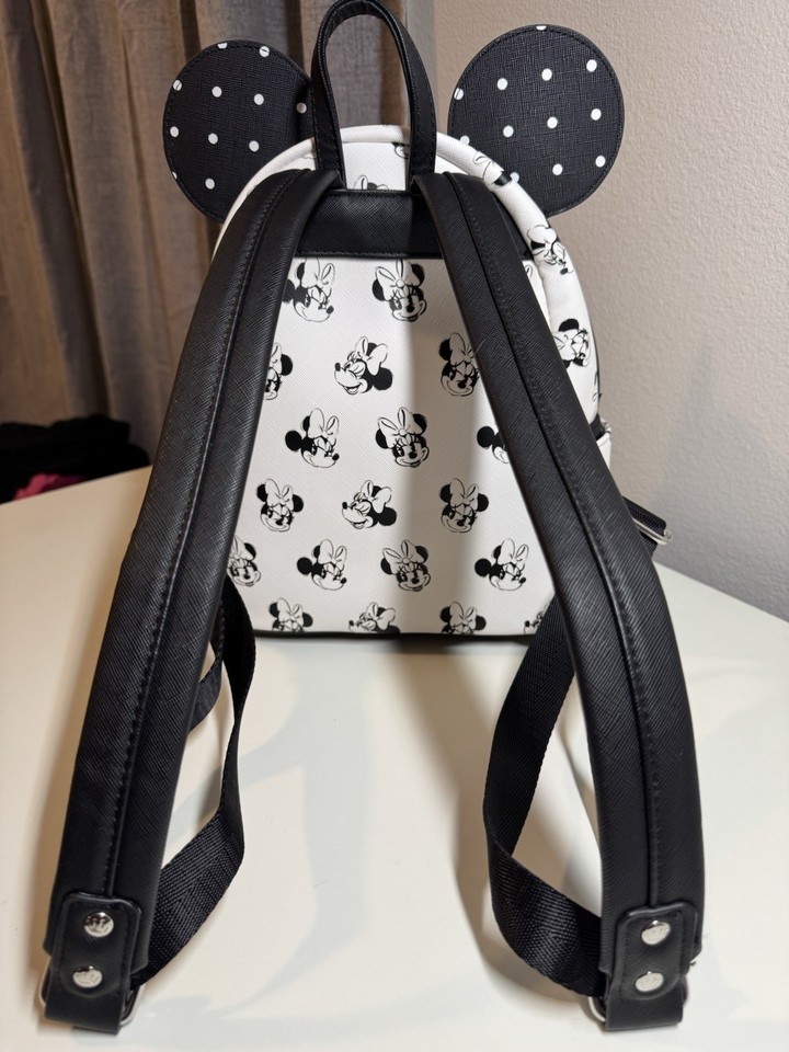Lounge Fly Minnie Mouse Faces Polka Dot Mini Backpack Park Exclusive | eBay