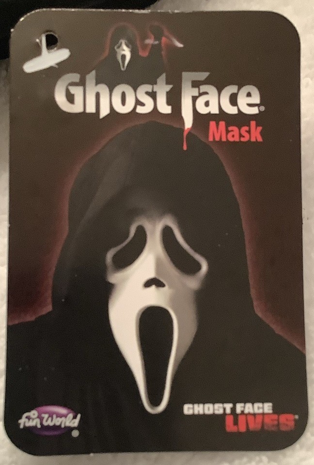 New Scream Ghost Face Mask Officially Licensed Fun World Ghostface Stab ...