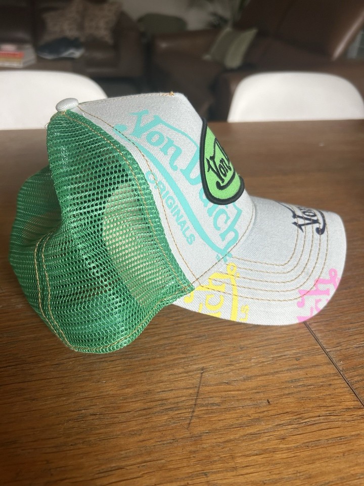 Von Dutch Hat "GREEN TINT " Original Trucker Mesh Snap Back Cap NEW ...
