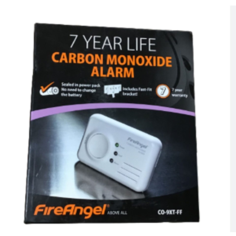 FireAngel CO-9XT-FF Carbon Monoxide Alarm,7 Year Life, Sealed in Power ...