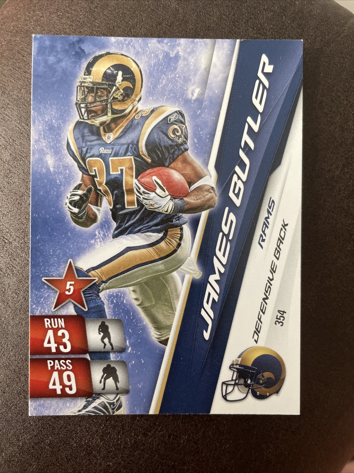 2010 Adrenalyn XL Football Card #354 James Butler St. Louis Rams | eBay