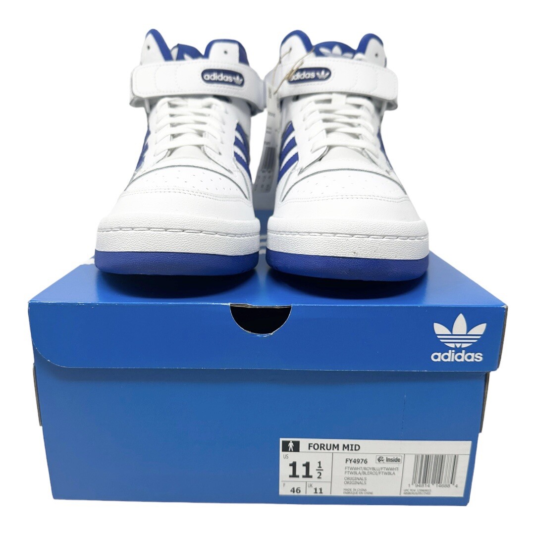 Adidas Forum Mid FY4976 White/Royal Size 11.5 | eBay