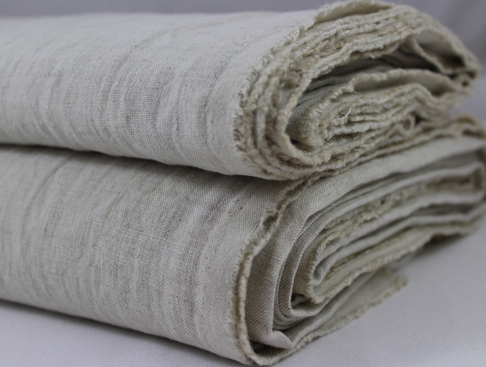 Natural Washed 100% Linen Fabric 135cm wide per metre & samples | eBay UK