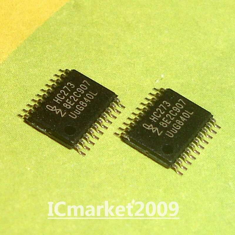 10 PCS 74HC273PW TSSOP-20 74HC273 HC273 SMD Octal D-type Flip-Flop with ...