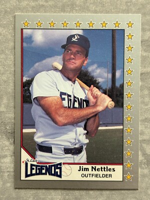 1990 Pacific JIM NETTLES "A$$ Hole Bat Knob" Obscenity Error Baseball ...
