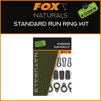 FOX EDGES NATURALS RANGE - STANDARD RUN RING KIT | CARP FISHING CAC838 ...