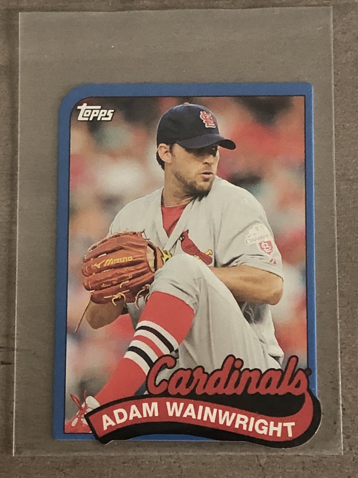 Adam Wainwright 2014 Topps '89 Topps Die Cut Mini Insert Card St. Louis ...