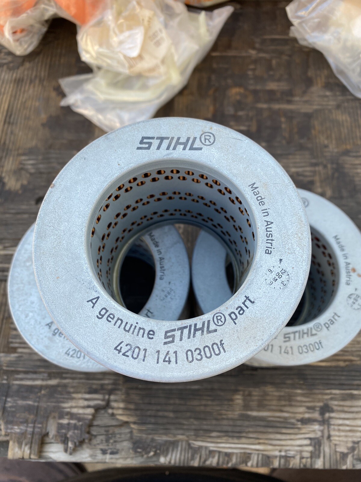 (FB3) Lot of (3) 4201 141 0300 OEM Stihl Air Filter | eBay