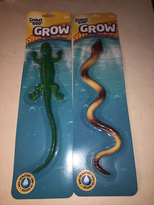 Magic Grow Mega Brown Striped Snake& Alligator Kids Water Play Toy ...