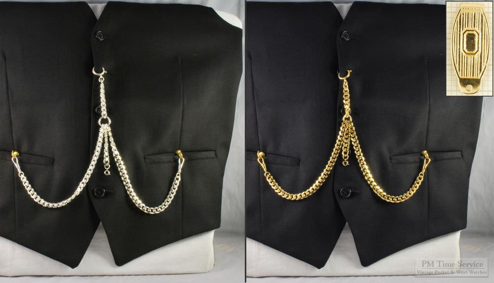 Double Albert Style Pocket Watch