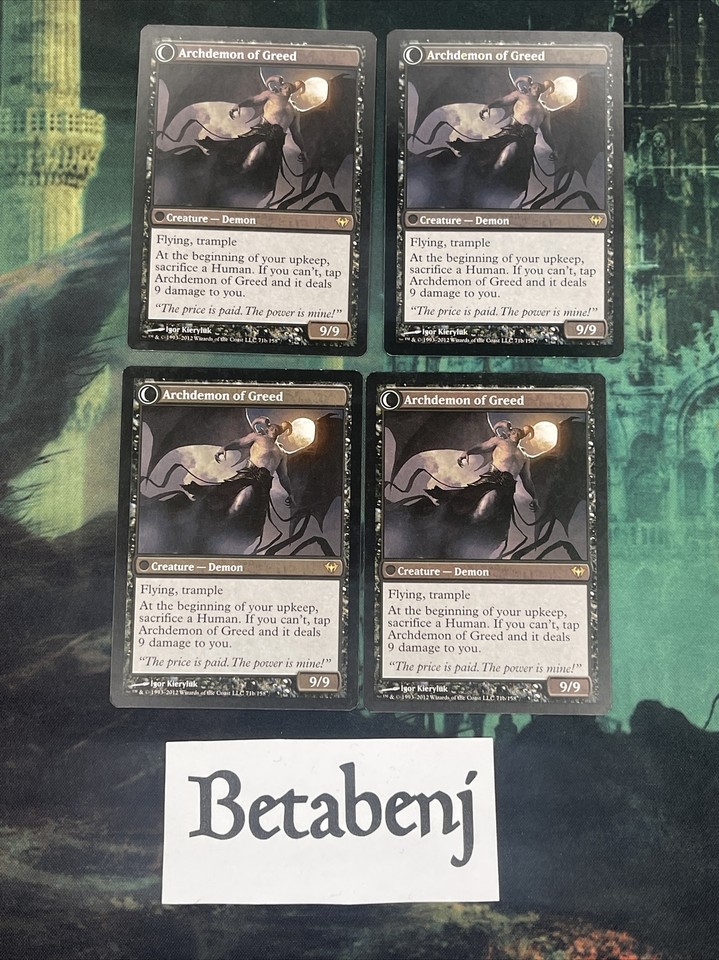4x MTG Ravenous Demon Dark Ascension (Playset) | eBay