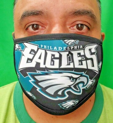 Philadelphia Eagles Double Layer Fabric Reusable Face Mask Mouth And ...