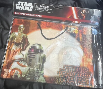 Star Wars Dry Erase Board BB-8 R2D2 C3P0 The Force Awakens | eBay