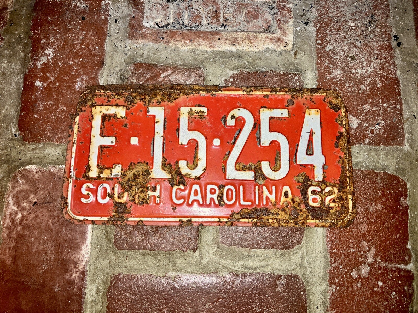 1962 South Carolina License Plate Vintage SC Auto Tag Garage Shop Wall ...