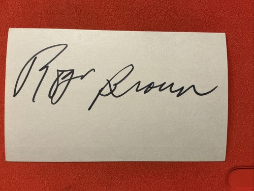 Roger Brown🔥🔥 NFL Draft: 1960 Detroit Lions, Rams 🔥🔥Autograph 🔥🔥 | eBay