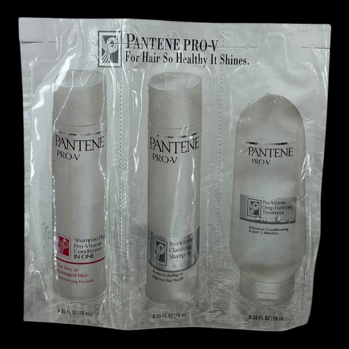 1995 Pantene Pro-V Sample Pack Hair Shampoo Conditioner Unopened Prop ...