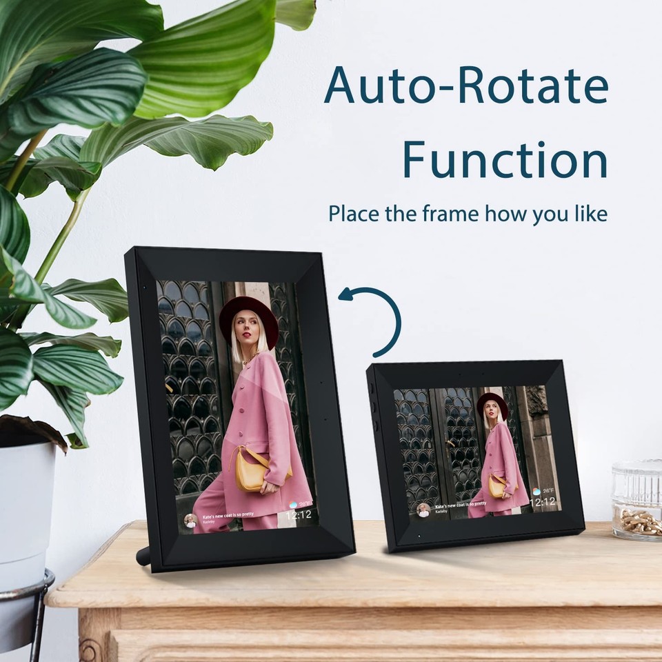 AEEZO 10.1 Inch WiFi Digital Picture Frame Touch 32GB Storage Smart ...