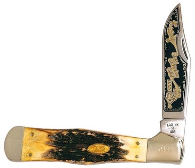 MINT CASE-XX 1985 INDIA STAG CASE COLLECTORS CLUB Lg COKE BOTTLE KNIFE ...