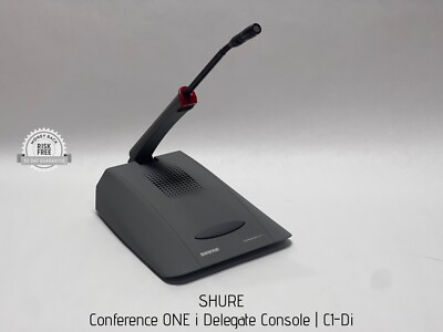 SHURE Conference ONE i Delegate Console w/ C1-B Bus Cable, C1-Di | eBay