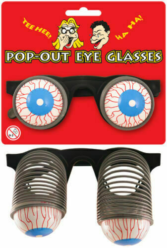 Fancy Dress Pop Out Eye Glasses Googly Spring Eyes Novelty Fun ...