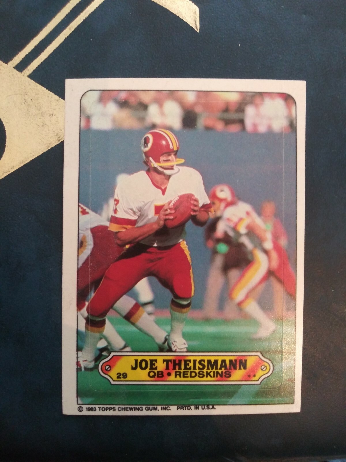 1983 Topps football sticker Joe Theismann #29 in ex condition | eBay