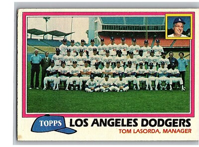 1981 Topps Baseball Card Single - #679 Dodgers Team Checklist Tommy ...