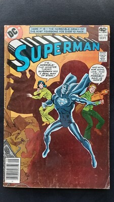 Superman #339 Newsstand 1979 KEY 1st App. N.R.G.-X & Ray Ryker DC ...
