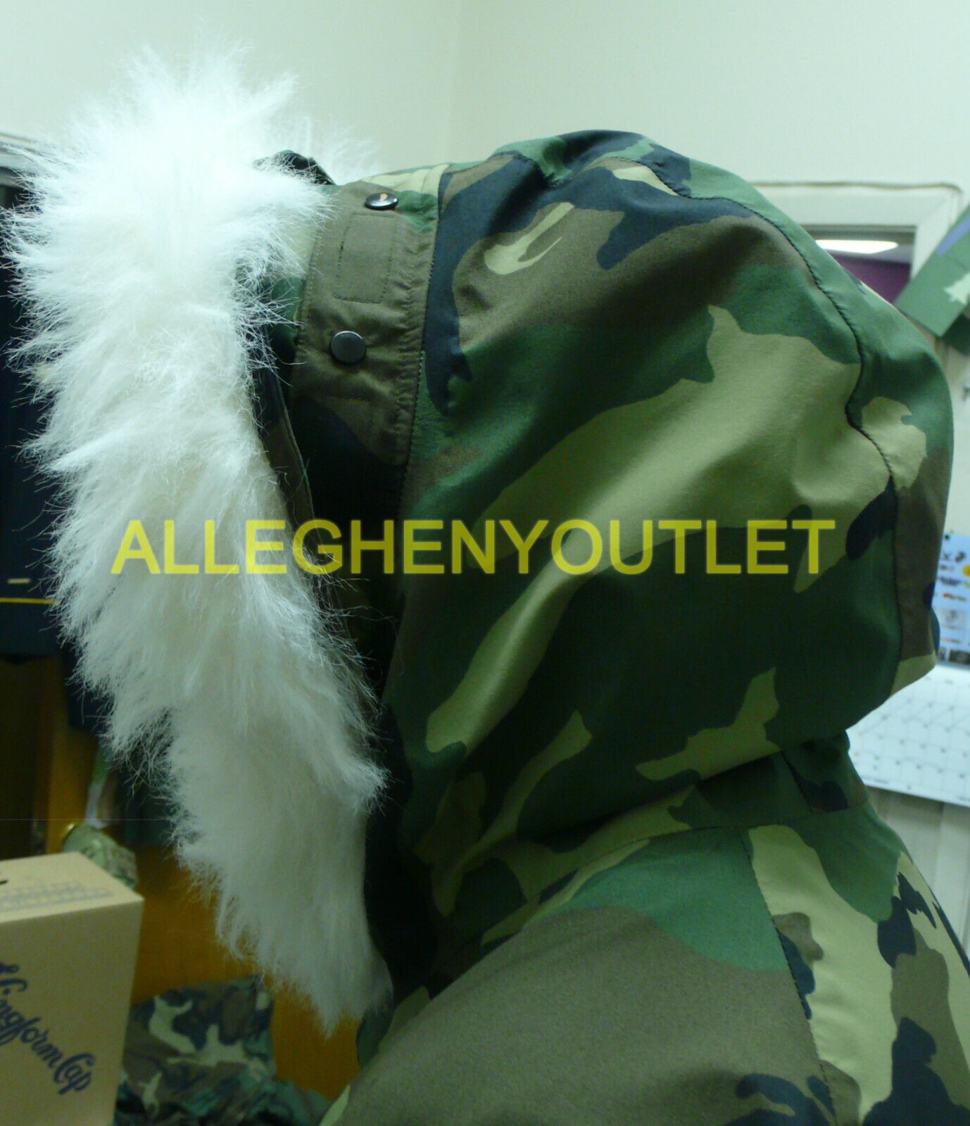 FUR RUFF ATTACHMENT for ECWCS Woodland Goretex Parka Jacket Hood X ...