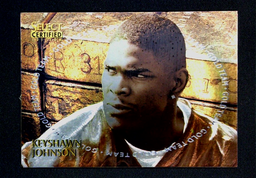 1996 Pinnacle Select Certified Gold Team Insert #14 of 18 Keyshawn ...