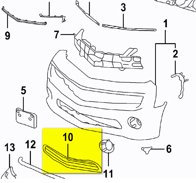 New Front Bumper Grille For 2014-2015 Chevrolet Camaro LS / LT ...