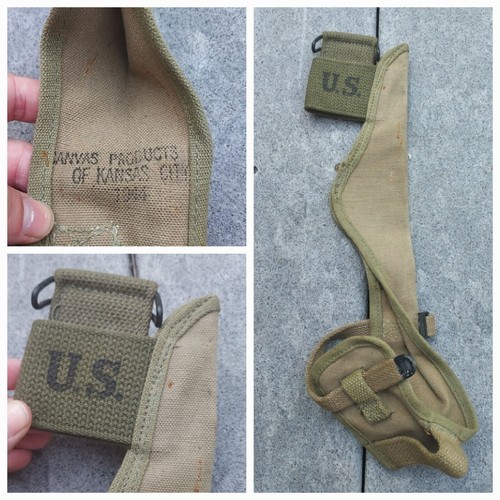 WW2 WWII US ARMY M1942 PICK AXE MATTOCK CARRIER COVER DATED 1944 | eBay