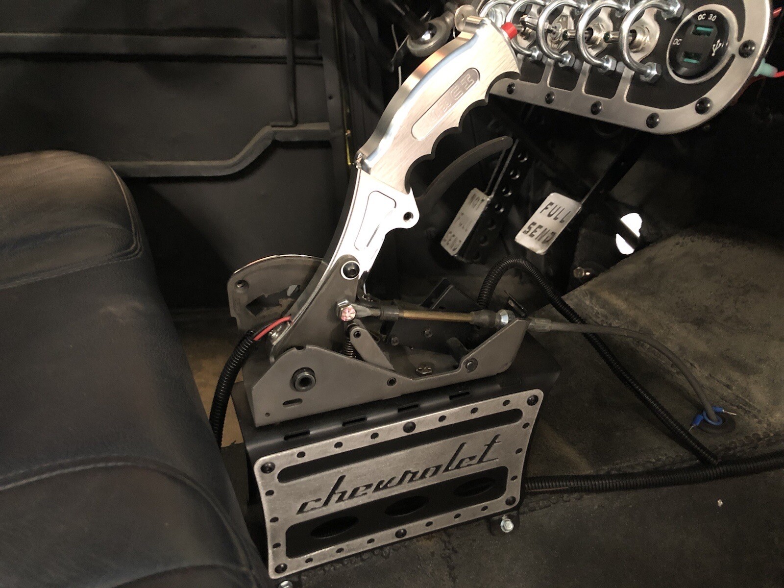 Falcon Shifter Pedestal 5" Tall Tunnel Mount For Mega Shifter Pro Stick ...