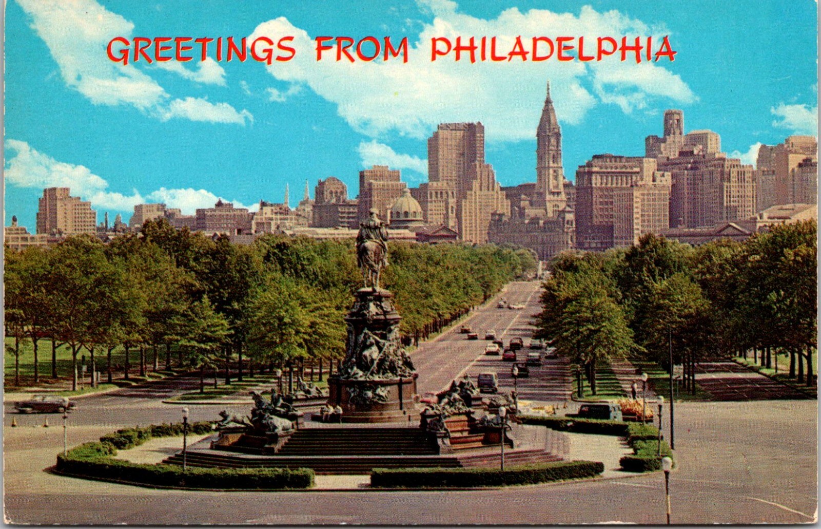 Greetings From Philadelphia Pennsylvania PA Skyline Museum of Art ...
