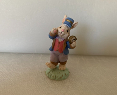 COTTONTAIL LANE TRAIN STATION BUNNY CONDUCTOR EASTER COLLECTIBLE ...