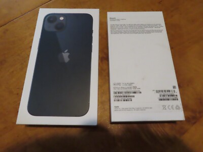 LN BOX ONLY Apple iPhone 13 Midnight Black 128GB Model A2482 OEM ...
