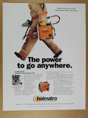 1997 Holmatro Rescue Tools Personal Power Unit vintage print Ad | eBay