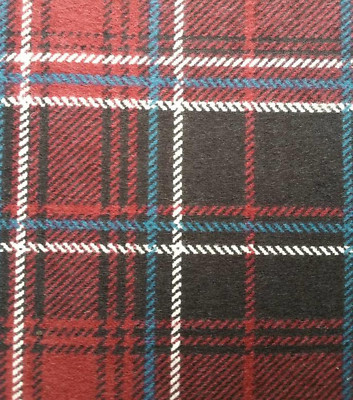 Flannel Fabric BURGUNDY PLAID Pattern 3 yds X 42 in 100% Cotton | eBay