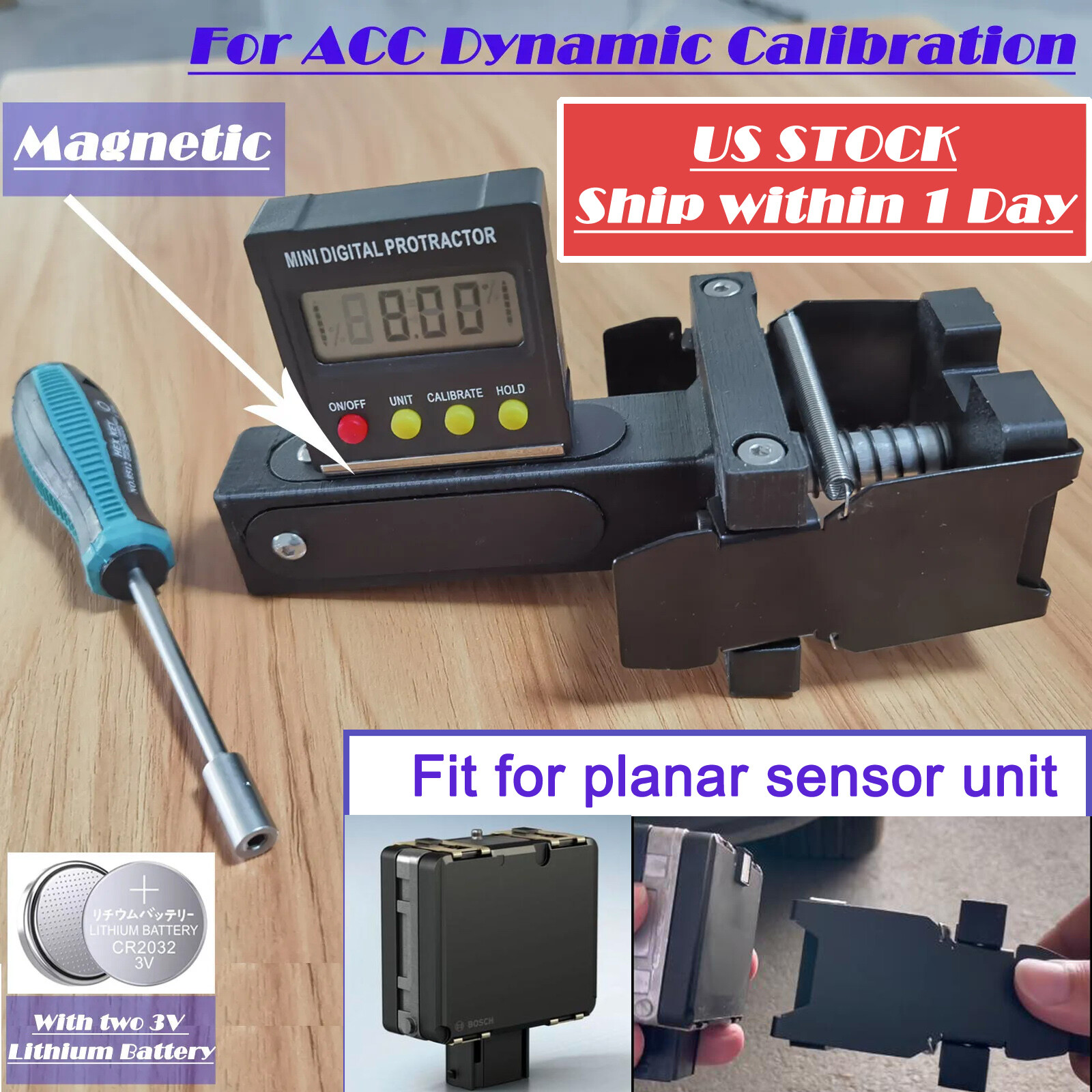 US STOCK ADAS Calibration Dynamic ACC Radar Sensor Angle Leveling Tool ...