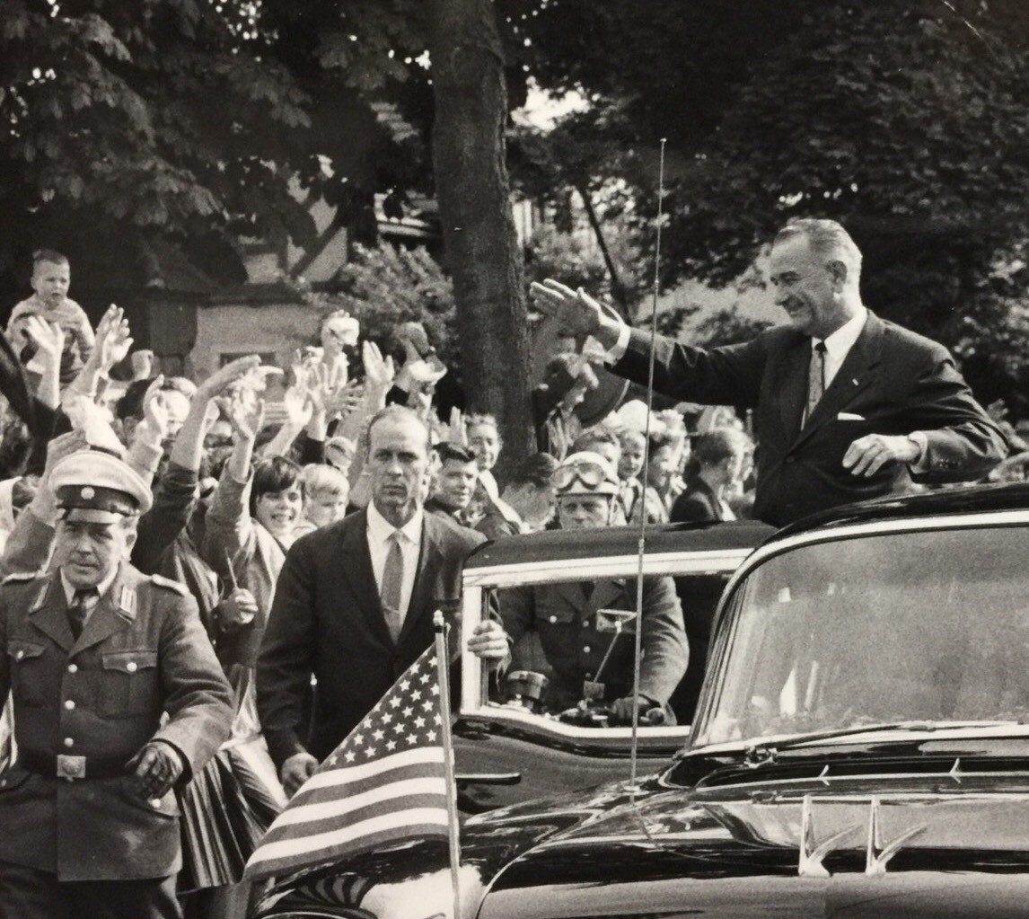 Vintage 1961 Lyndon B. Johnson Original Press Photo Motorcade In ...