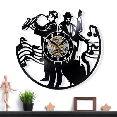 Jazz Wall Clock - Retro Decor - Unique Home Accent - Perfect Gift | eBay