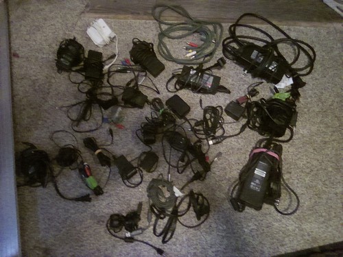 Lot Of Power Cords , Adapters And Random Cables. | eBay