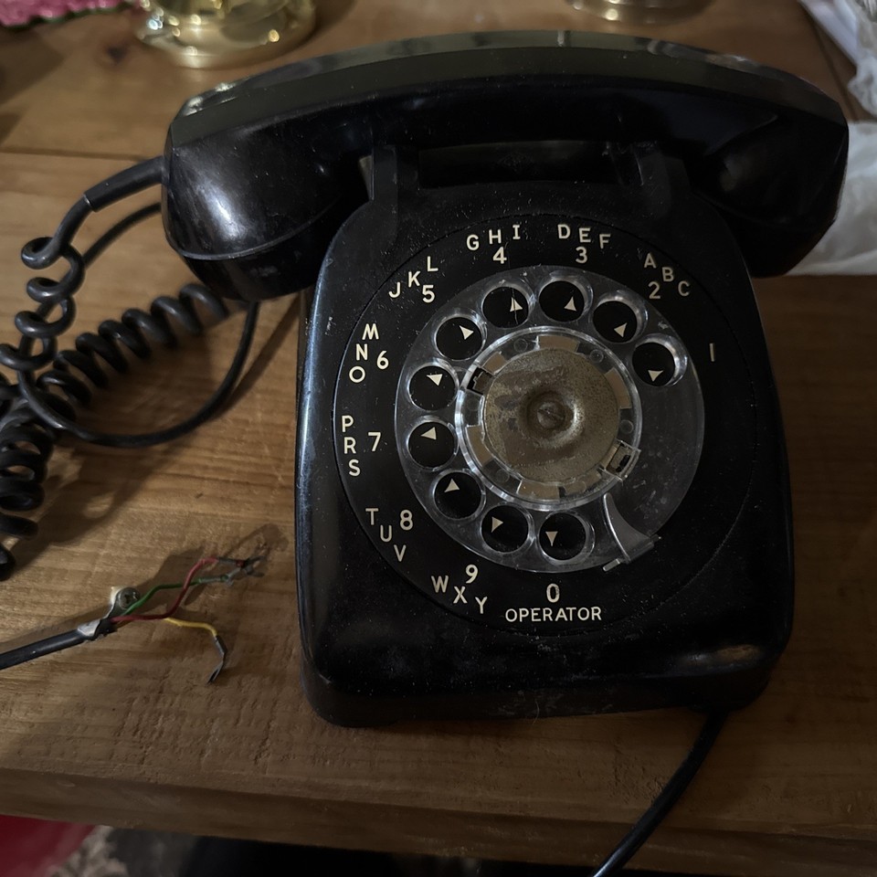 Vintage Telephone Monophone Electric Bakelite Rotary Phone * Untested ...