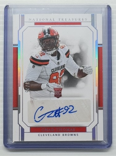 2018 National Treasures Chad Thomas Holo Silver Rookie Auto RC #13/25 ...