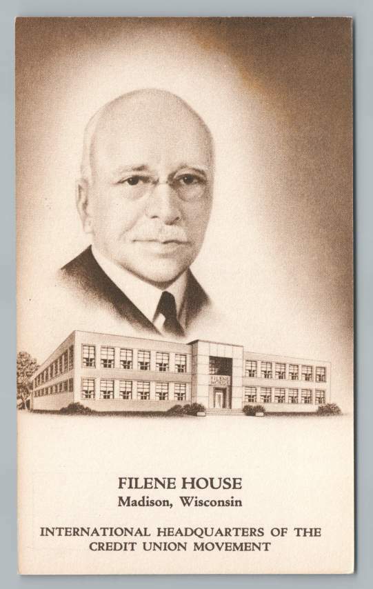 Credit Union Movement Headquarters MADISON WI Vintage Edward Filene ...