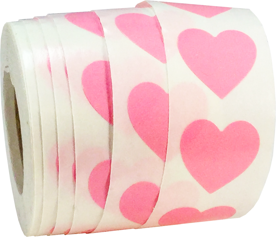 Heart Shaped Stickers | 0.75" Inch | 500 Pack | Pick One Color | eBay