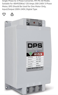 Phase Converters - 40 Hp Rotary Phase Converter